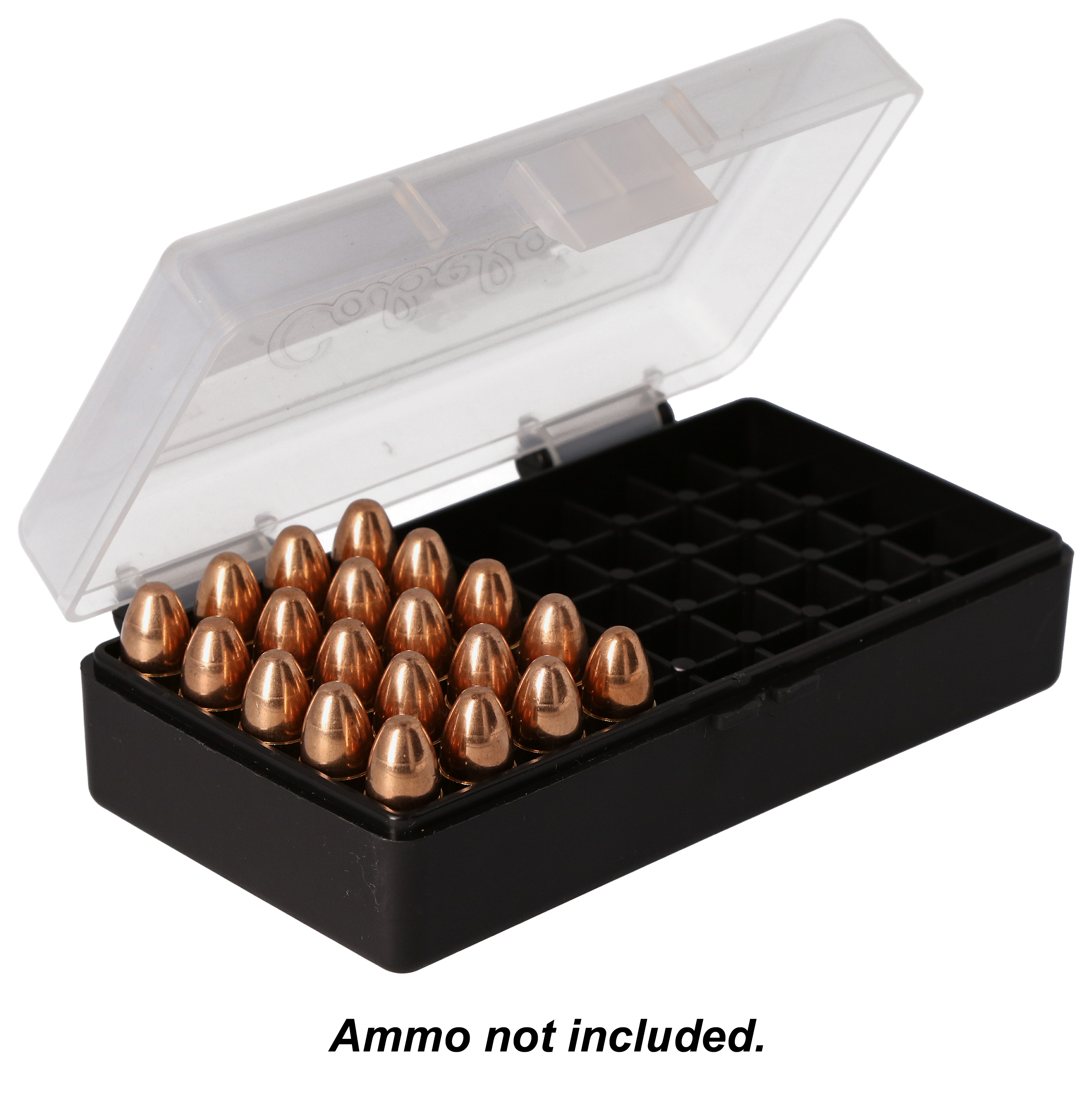 Cabela's Caliber-Specific Ammo Box - Black Ammo Box with Clear Lid ...